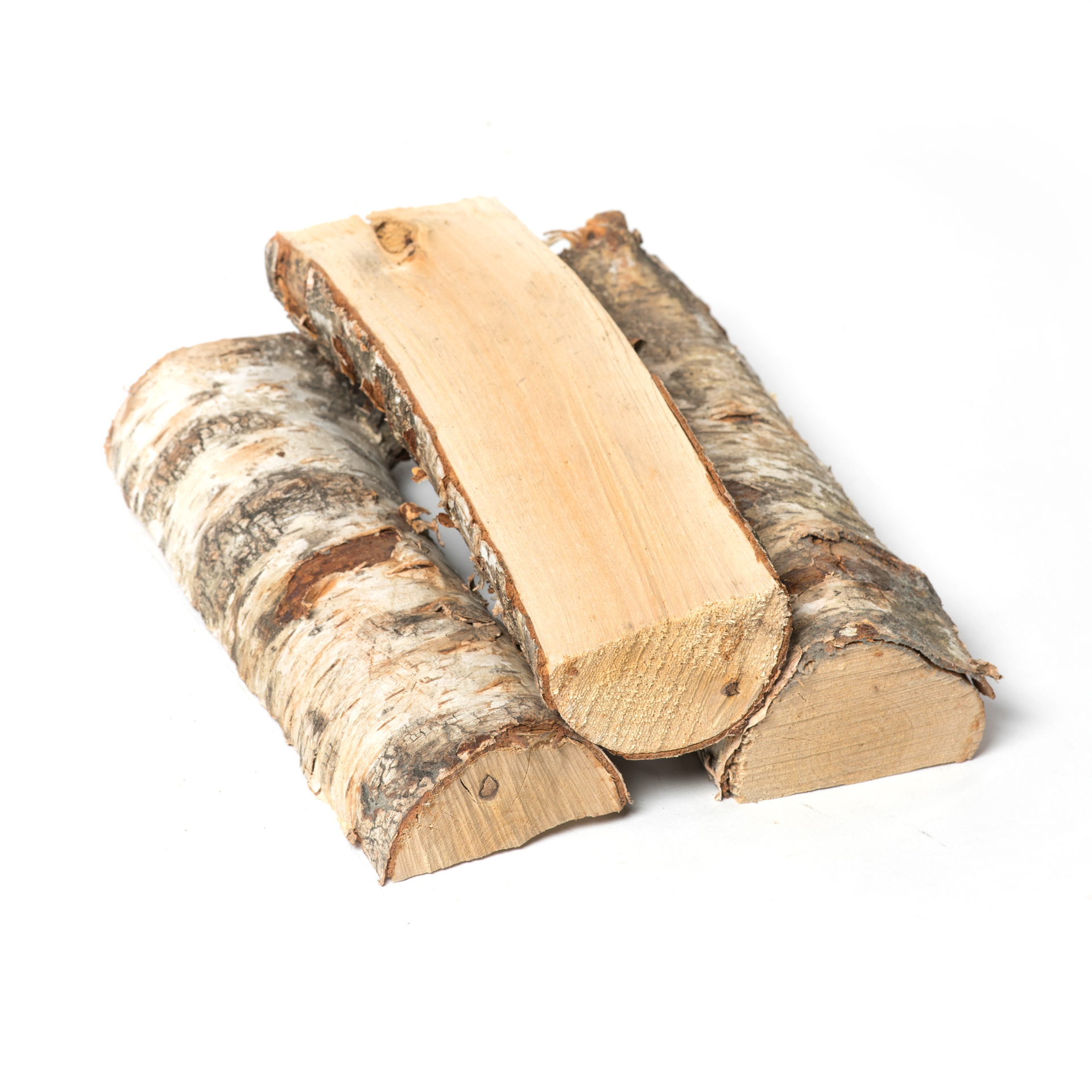 Kiln Dried Birch Logs – Thin Cut 25cm Bulk Bag | Dalby Firewood