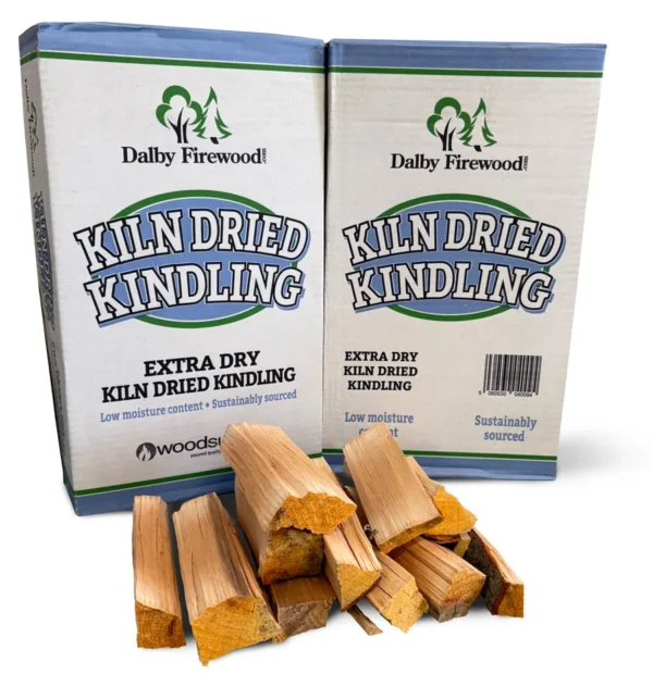 Kiln Dried Kindling – 8 Boxes Parcel Delivery | Dalby Firewood
