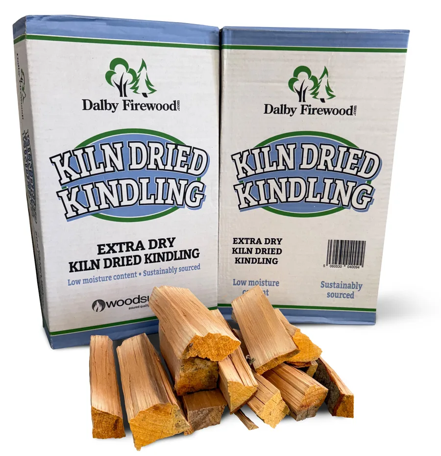 Kiln Dried Kindling – 8 Boxes Parcel Delivery | Dalby Firewood